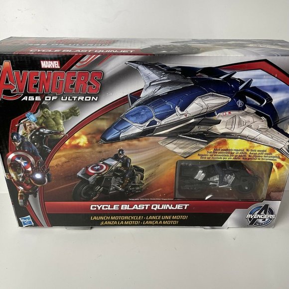 Hasbro | Toys | Nib Marvel Avengers Age Of Ultron Cycle Blast Quinjet ...
